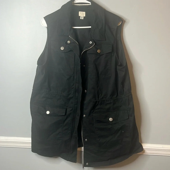 a new day | Jackets & Coats | Womens A New Day Black Utility Vest With ...
